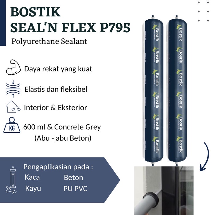 Jual Ready Lem Sambungan Jalan Bostik P795 Seal N Flex Premium | Shopee Indonesia
