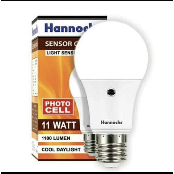 Jual Jual!! LAMPU SENSOR OTOMATIS HANNOCH LED 11 WATT PUTIH | Shopee ...