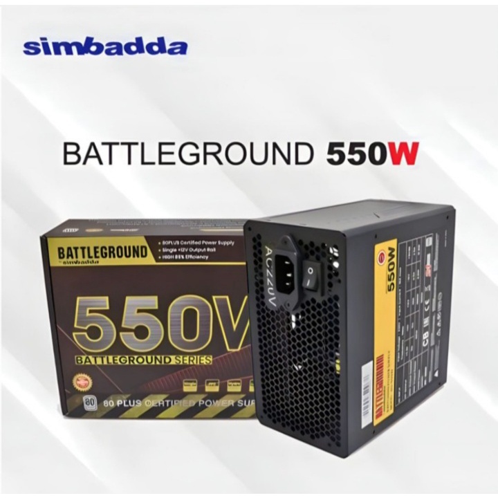 Jual Simbadda Power Supply 550W PSU Battleground 550 Watt - Original ...