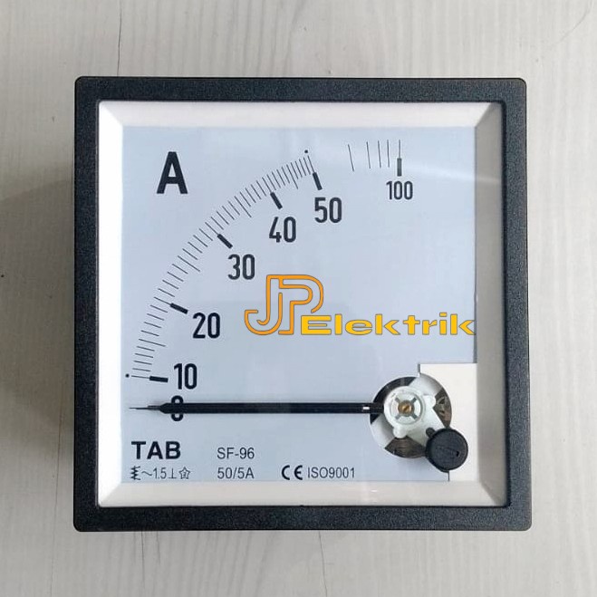 Jual Amper Meter Ac 50/5 A / Amper Meter 96 X 96 Mm Via Ct | Shopee ...
