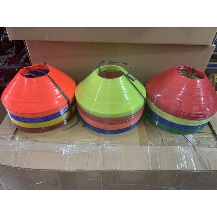Jual Cone/Cones Mangkok Besar Lebar 24Cm (Isi 48Pcs) Untuk Latihan Bola ...