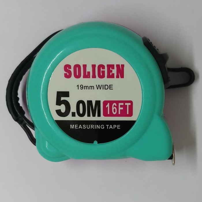 Jual Meteran Bangunan 5meter Merk Soligen / Meteran Roll 5M | Shopee ...