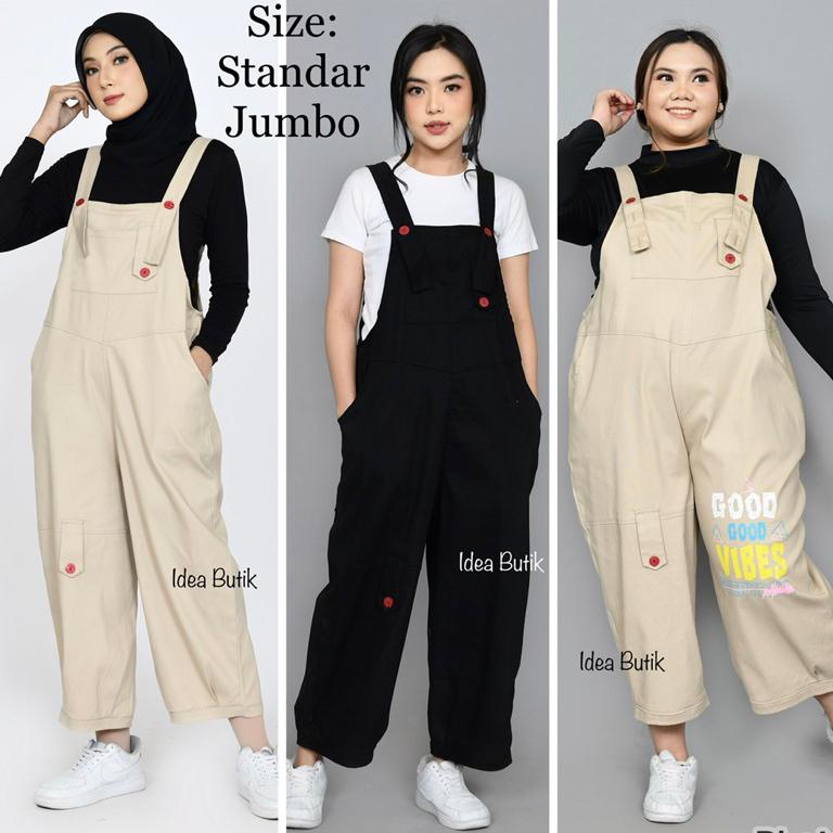 Jual TRENDING!! AIRI JUMPSUIT OVEROLL WANITA JUMBO DAN STANDAR BAHAN ...