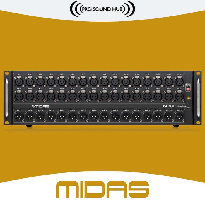 Jual Midas DL32 DL-32 Digital I/O Stagebox Snake Cable 32 Channel In 16 ...