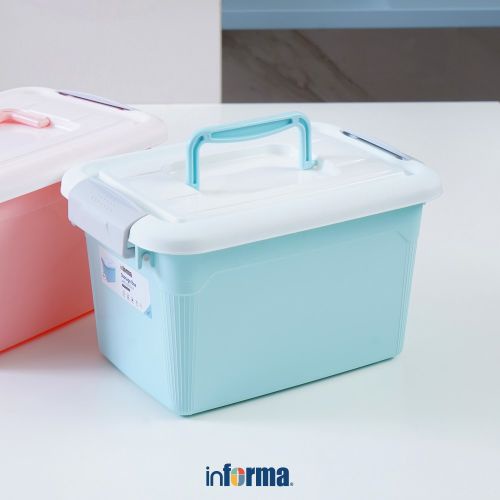 Jual Informa 5 ltr Kotak Penyimpanan - Biru Container Box Kotak ...