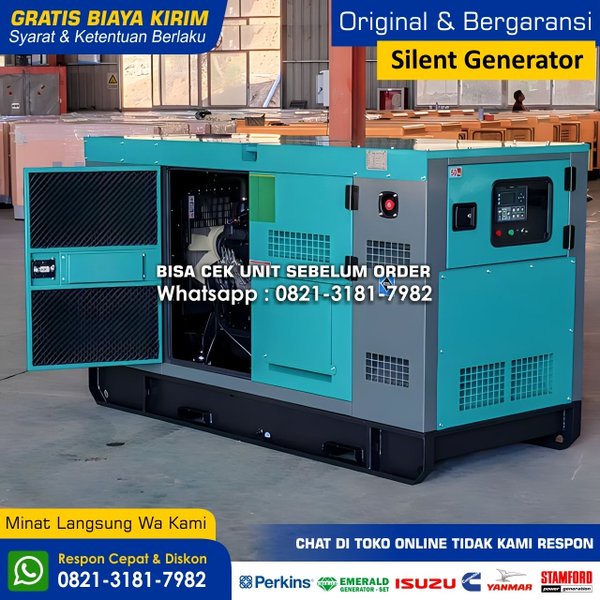Jual GENSET - 80 Kva - Silent - Perkins Cummins Isuzu Emerald Surabaya | Shopee Indonesia