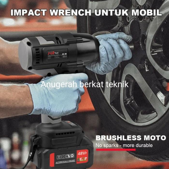 Jual JLD 88F CORDLESS IMPACT WRENCH TORSI BESAR 550 NM MESIN BOR BUKA ...
