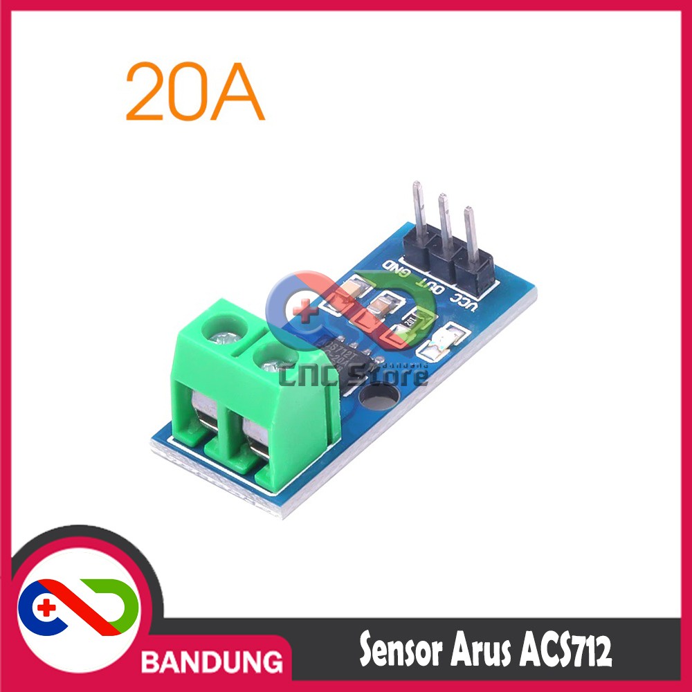 Jual SENSOR ARUS ACS712 20A RANGE HALL CURRENT SENSOR MODULE FOR ...