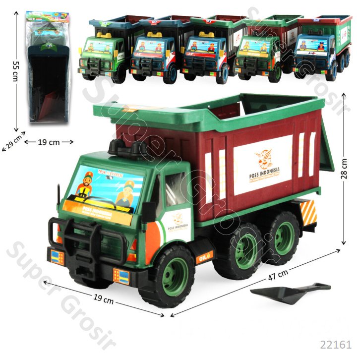 Jual Mainan Anak Mainan Kendaraan Konstruksi Truk Tronton Dump 49 cm F ...