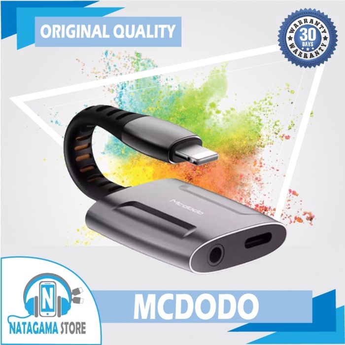 Jual Mcdodo CA-6340 Splitter Iphone 2 in 1 lightning to jack 3.5mm Open ...