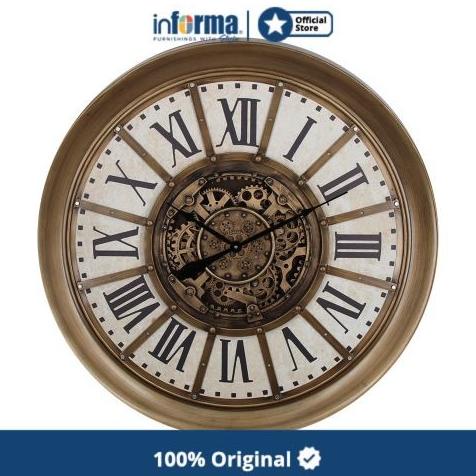 Jual Informa - Jam Dinding - Wall Clock Gear 025 Dia 100cm Gold ...