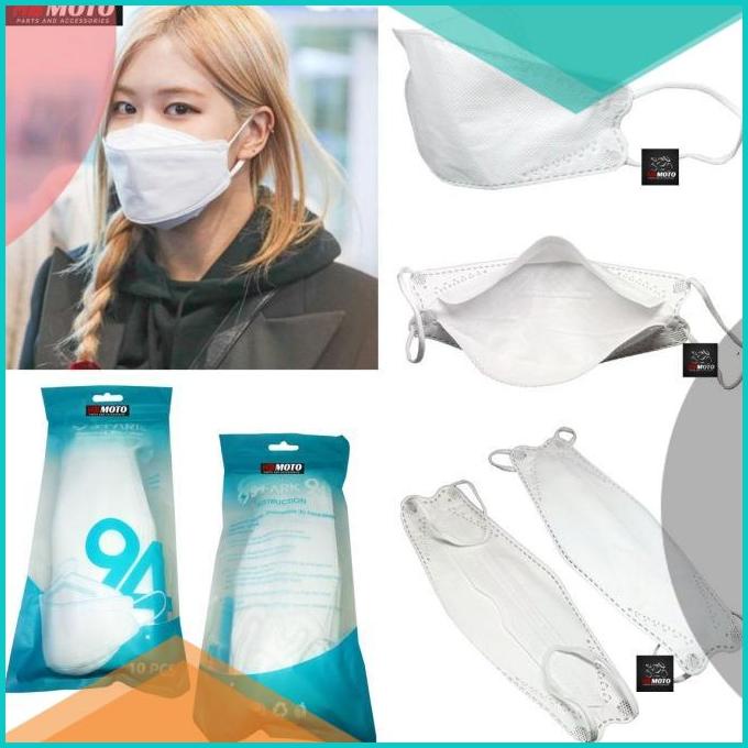 Jual 1BOX isi 100Pcs Masker STARK KF 94 EVO(PUTIH) Disposable Face Mask ...