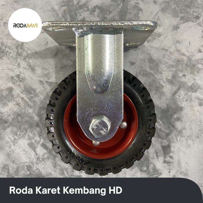 Jual Roda Karet Mati Kembang / Roda Mati Heavy Duty 5 inch ( Mati ...
