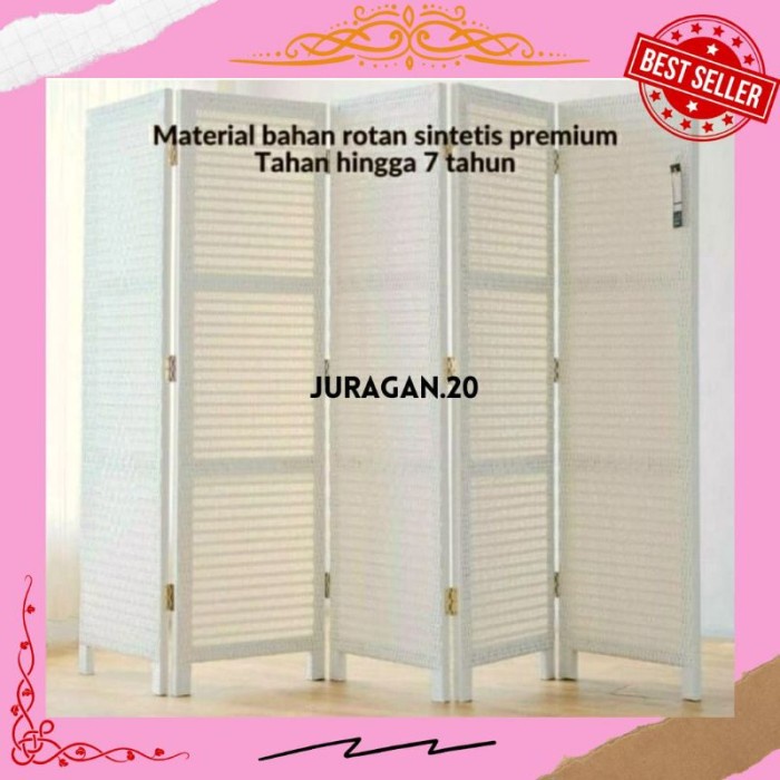 Jual Sketsel Rotan Sintetis Partisi Penyekat Ruangan Pembatas Ruangan ...