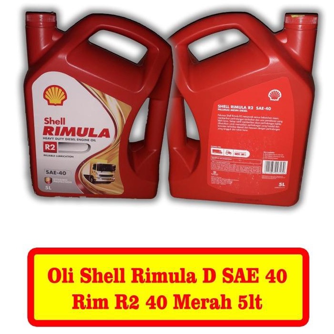 Jual oli shell rimula d sae 40 rim r2 40 merah 5 liter ORIGINAL -10248 ...