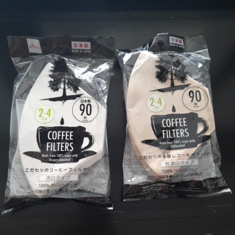 Jual Kertas Yaring Kopi Coffee Filter Daiso 2-4Cup (Isi 70 Pcs ...