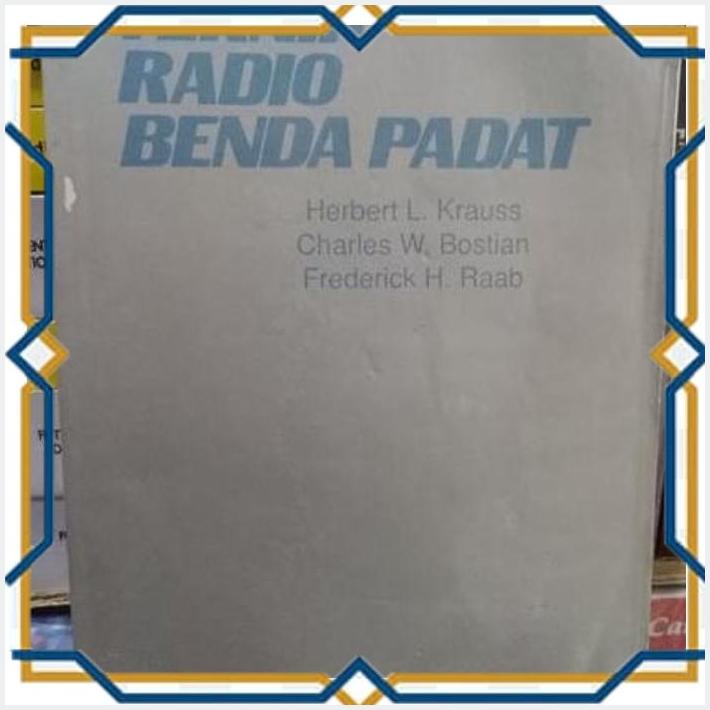 Jual [MBS] ORIGINAL ANTIK BUKU TEKNIK RADIO BENDA PADAT KARANGAN ...