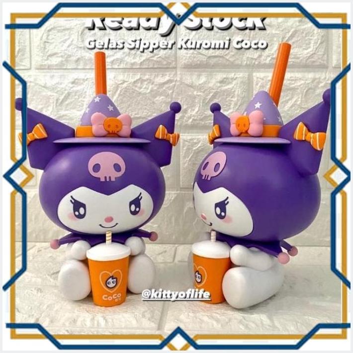 Jual [KLO] TUMBLER GELAS MUG SIPPER CUP KUROMI SANRIO X COCO | Shopee Indonesia