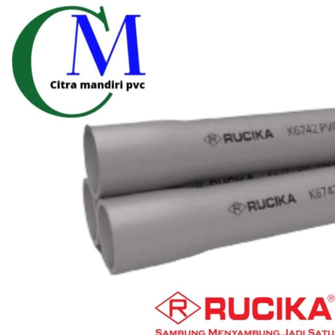 Jual Pipa PVC Rucika JIS AW 2 - Panjang 1 mtr Termurah | Shopee Indonesia