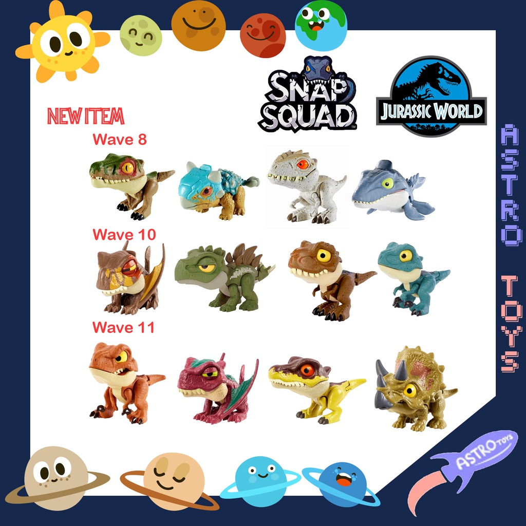 Jual JURASSIC DINO SNAP SQUAD SERI LENGKAP DINOSAURUS MATTEL | Shopee ...