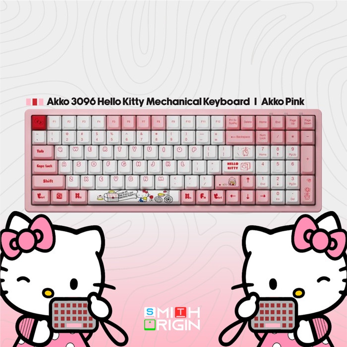 Jual Akko 3096 Hello Kitty Mechanical Keyboard | Shopee Indonesia
