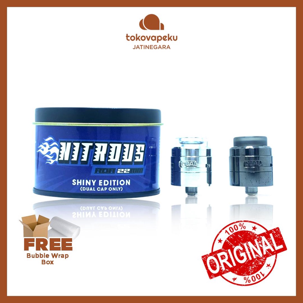 Jual NITROUS RDA DUAL CAP ONLY 22MM RDA NITROUS ORI by DAMN VAPE ...