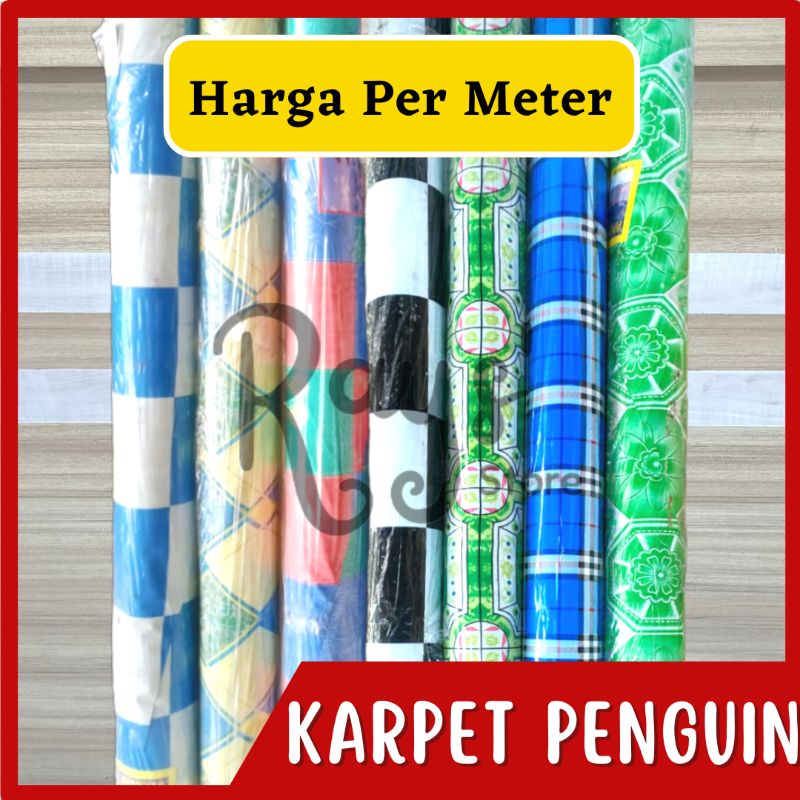 Jual Karpet Lantai Meteran Penguin Sakura Perlak Plastik Taplak Meja ...