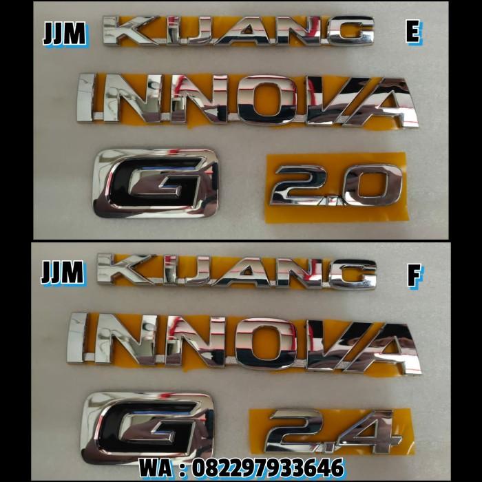 Jual Logo Emblem Tulisan Innova Reborn G Set Original Toyota | Shopee ...