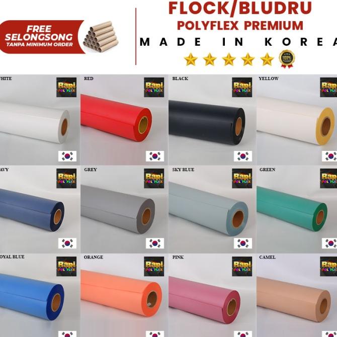 Jual Polyflex Flock Made In Korea , 25Meter | Shopee Indonesia