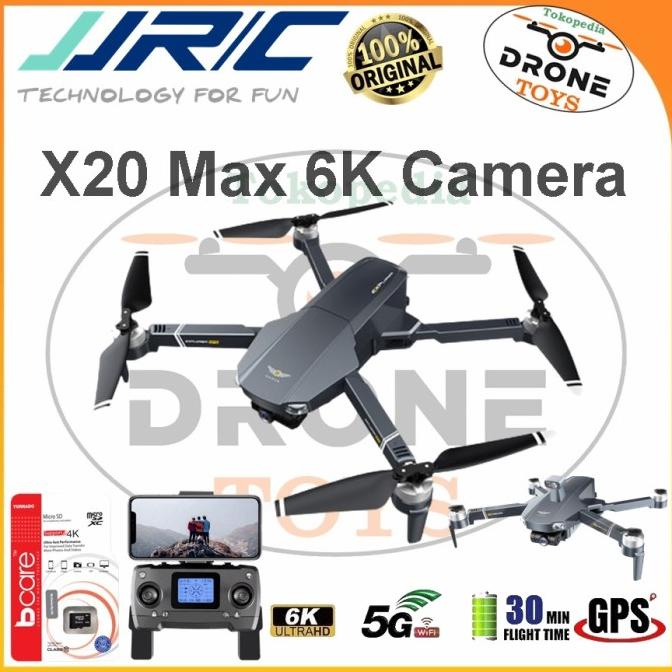 Jual Drone JJRC X20 MAX 6K IMX Camera 3-Axis Gimbal GPS 5G Anti Tabrak ...
