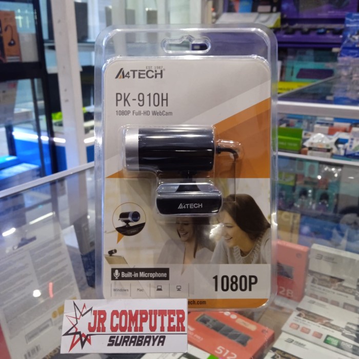 Jual WEBCAM KOMPUTER/LAPTOP MERK A4TECH PK-910H 1080p Full-HD NEW PROMO ...