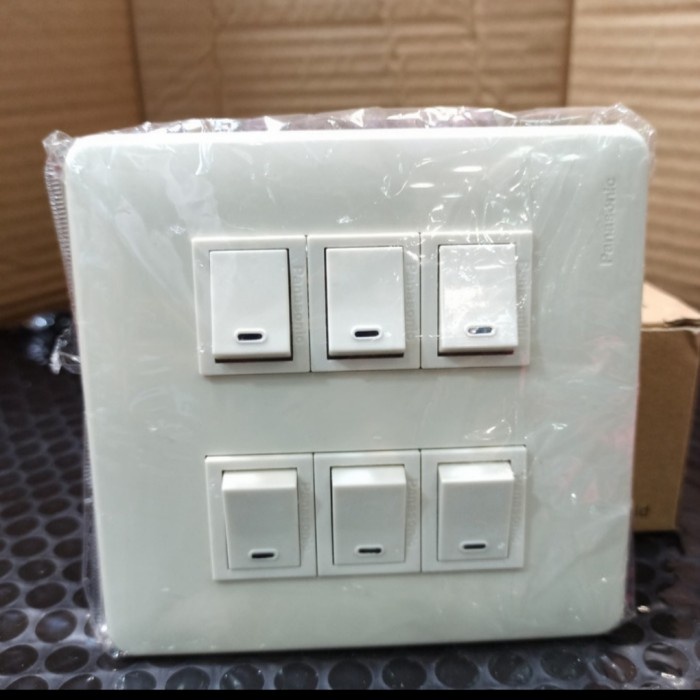 Jual [New] Saklar Panasonic 6 Gang Inbowdus Plastik Terbaru | Shopee ...