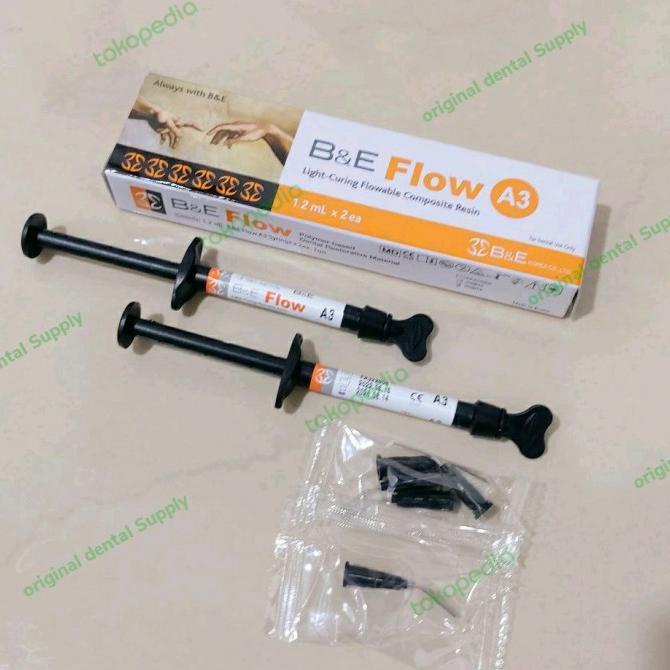 Jual B&E Light Curing composite Flowable A3 / Dental Composit Korea 1 ...