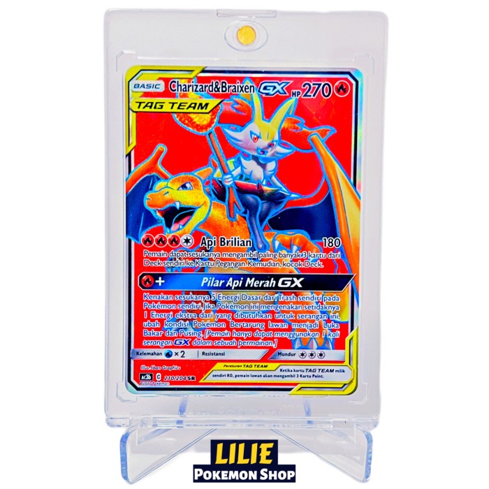 Jual COD Charizard Braixen Gx Sr - Pokemon Tcg Indonesia Limited ...
