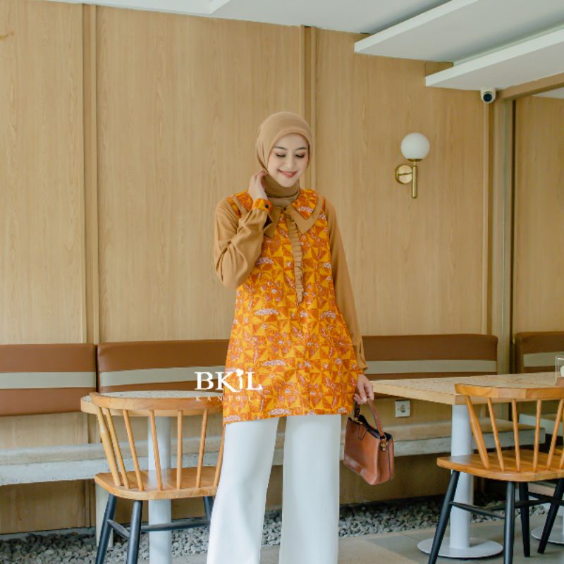 Jual KANTHIL Baju Batik Wanita Modern Atasan Batik Cap Ayana | Shopee ...