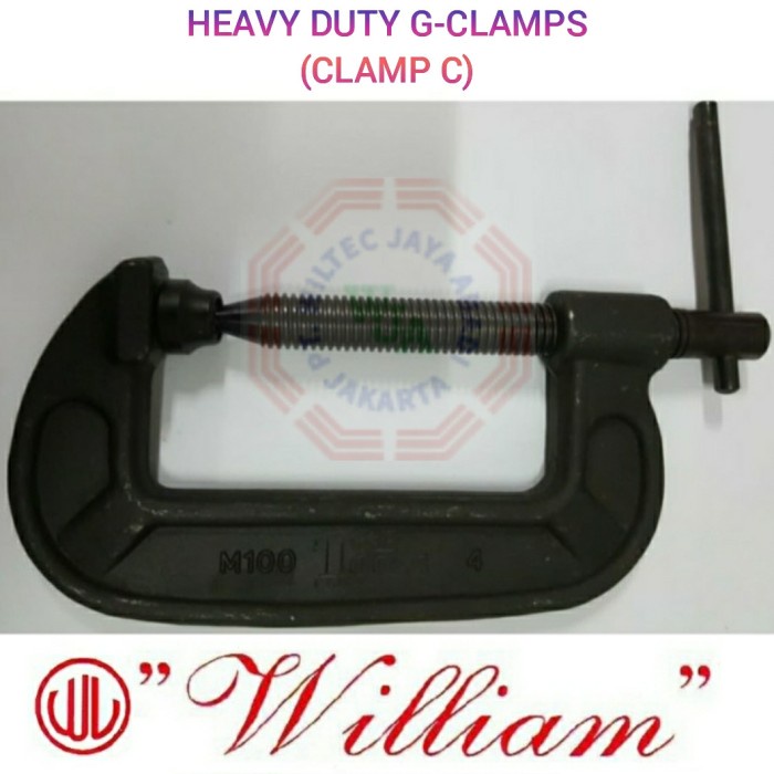 Jual [Original] Clamp C Heavy Duty 3 / 75 Mm Merk William Germany ...