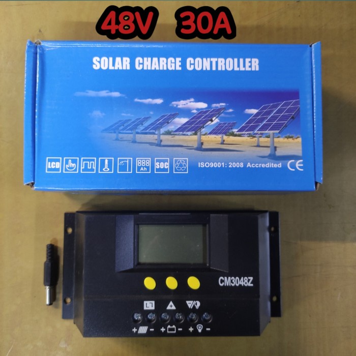 Jual [Ori] Solar Charge Controller 30A 48V Scc Pwm Panel Surya 48V 30A ...