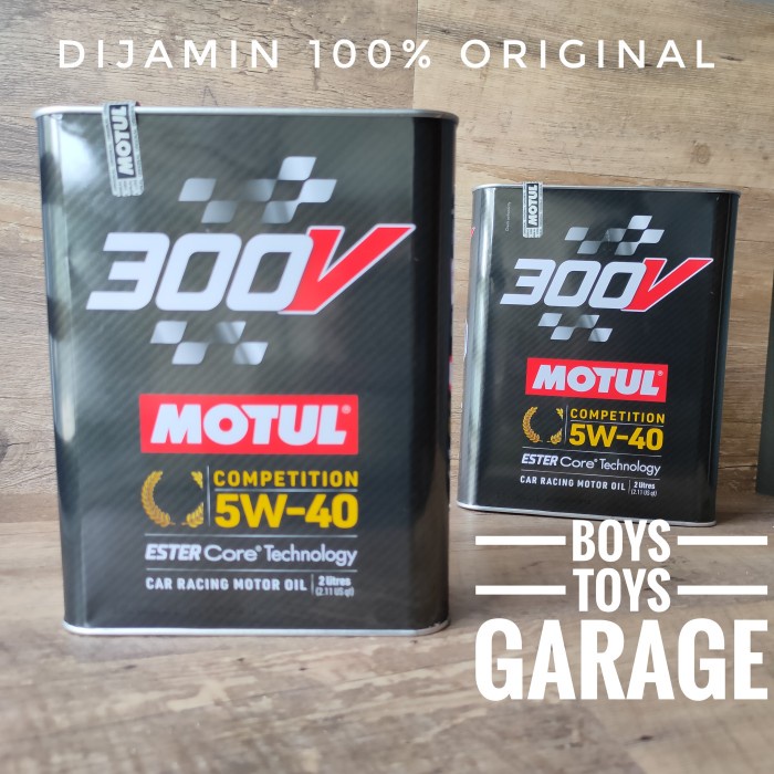 Jual New Oli Racing Motul 300V Power 5W40 2 Liter/Botol Garansi 100 ...