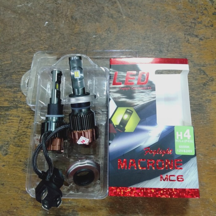 Jual [Original] Lampu Led Mobil Mc6 Macron H4 1 Warna Putih Diskon ...