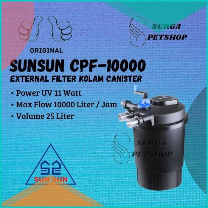 Jual SUNSUN CPF 10000 External Filter Canister Eksternal Kolam Aquarium ...