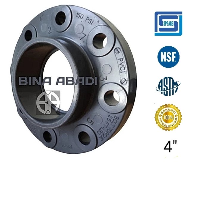 Jual Ready One Piece Flange Pvc Sch 80 Socket Ansi 150 Size 4 Inch ...