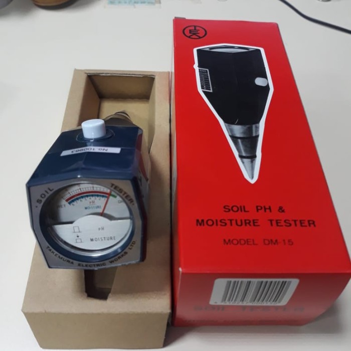 Jual Baru Ph Meter Tanah Dm 15 Takemura Soil Tester Alat Uji Kelembaban ...