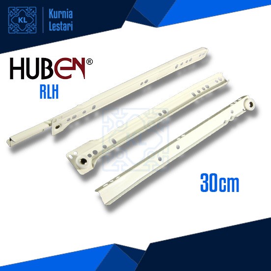 Jual Rel Laci HUBEN Roda Biasa Single Track Putih RLH 30cm | Shopee ...