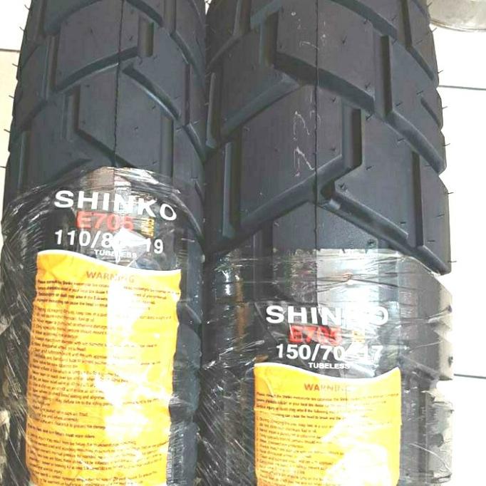 Jual Shinko E705 110/80-19 + 150/70-17 Ban Motor Dual Purpose Ktm Adv ...