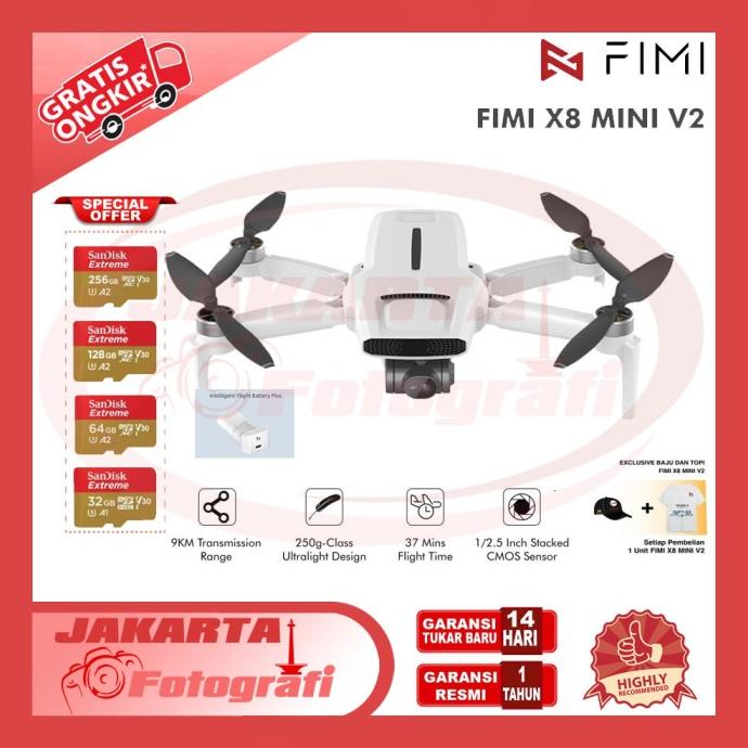 Jual Drone FIMI X8 Mini V2 8km 4K 3-Axis Gimbal Camera Version Combo | Shopee Indonesia