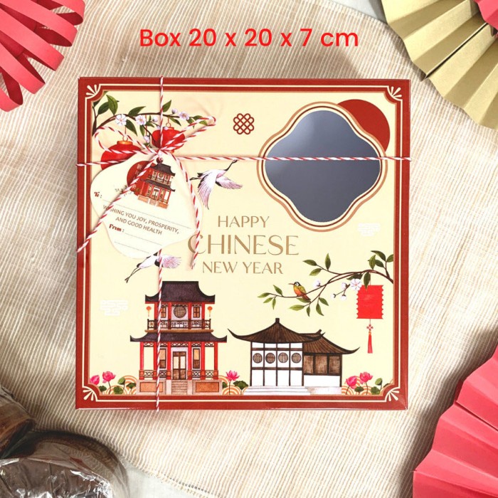 Jual Cake Box Pudding Dus Kue Lapis Legit Imlek CNY Packaging Dus ...