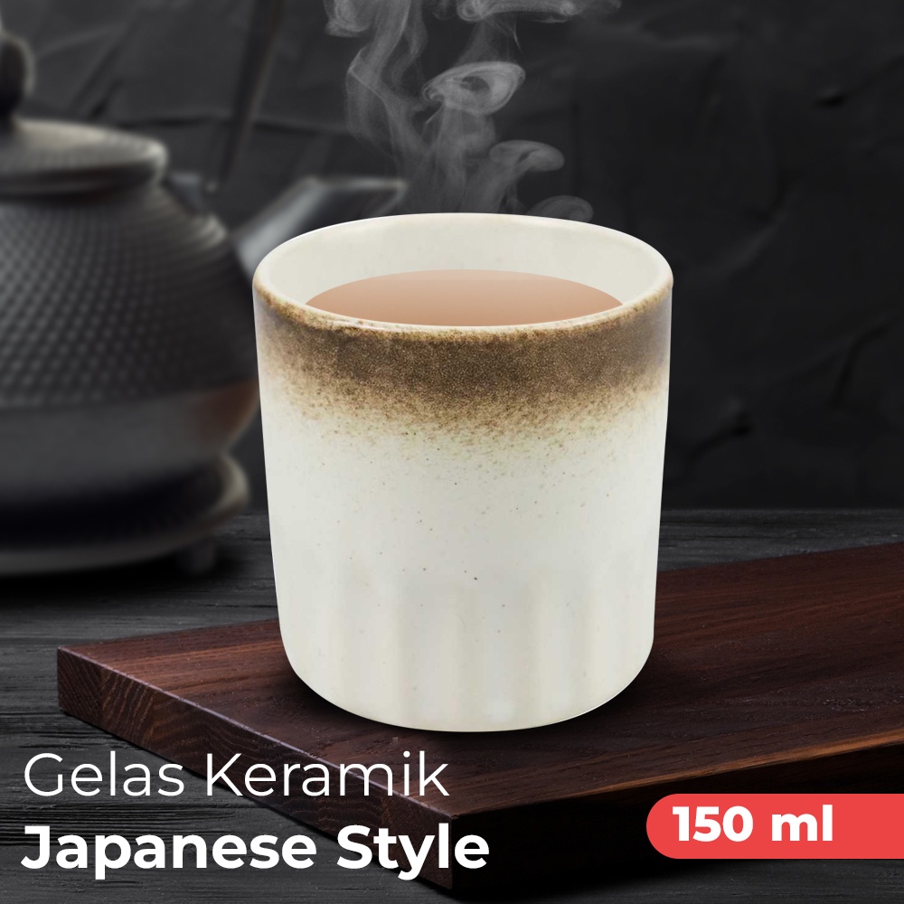 Jual Gelas Cangkir Teh Keramik Japanese Style Ceramic 150ml / Japanese ...