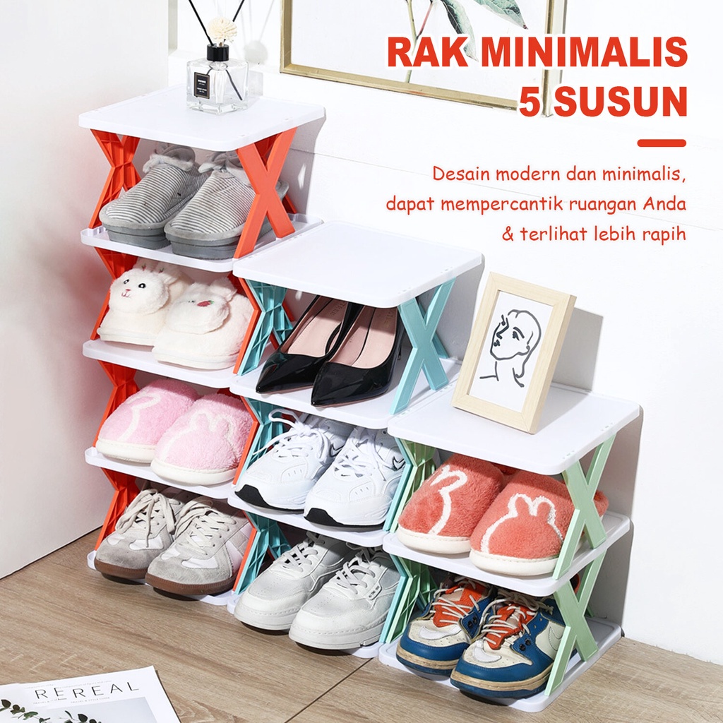 Jual Rak Minimalis Bahan Plastik PP Ukuran Produk 24cmx26cmx56cm / Rak ...