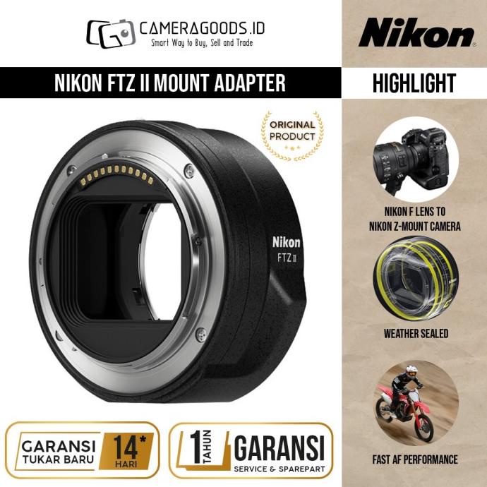 Jual Nikon FTZ II Mount Adapter Nikon F Lens to Nikon Z-Mount Camera ...