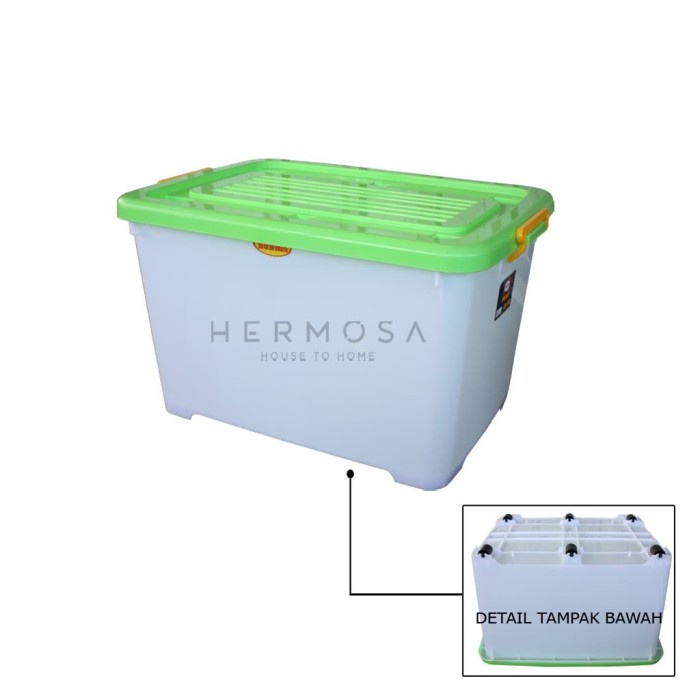 Jual Shinpo 116 Container Mega Box Plastik CB 130 Liter Dengan Roda ...